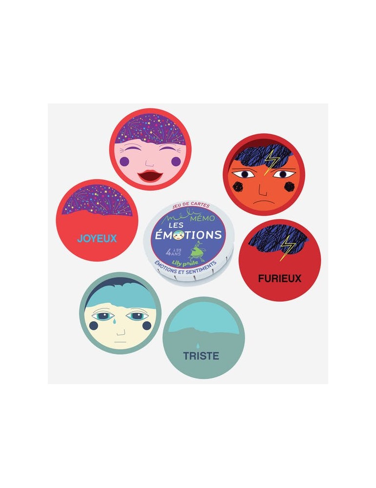 Les emotions - Jeu de cartes - Lily Poule - Les Jouets Français